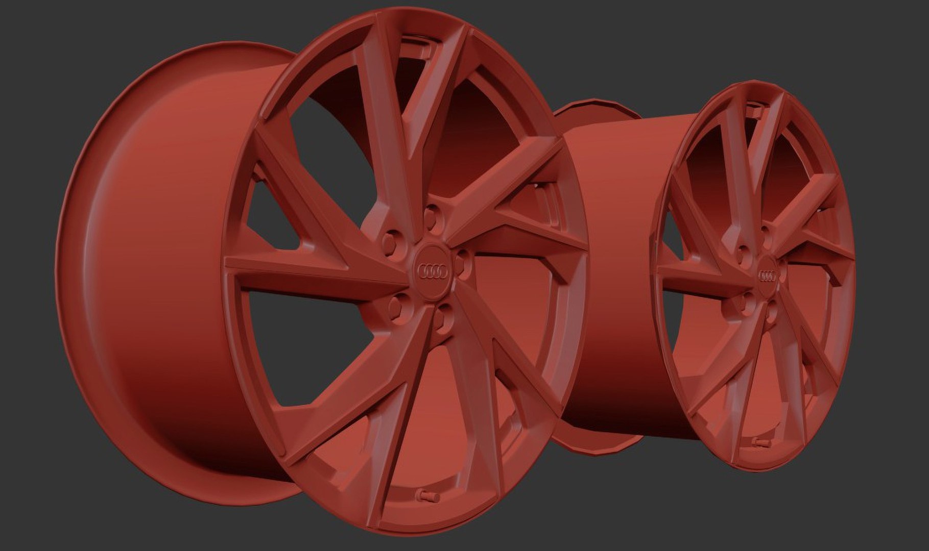 Audi Alloy Wheel 3D Model - TurboSquid 2141697