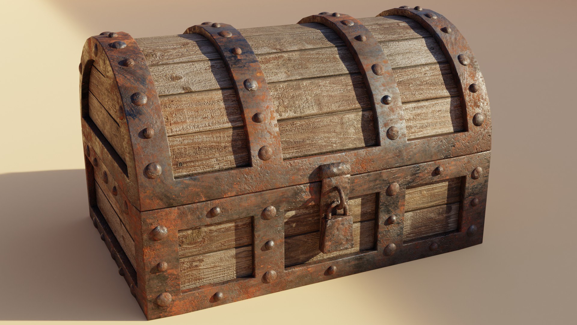 Rusty chest 3D - TurboSquid 1808380