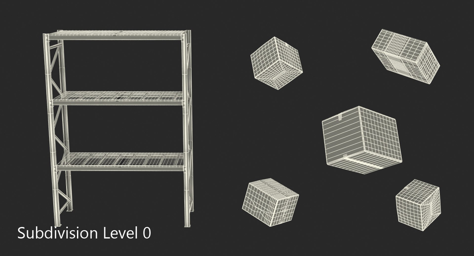 3D Pallet Rack Boxes - TurboSquid 1329658