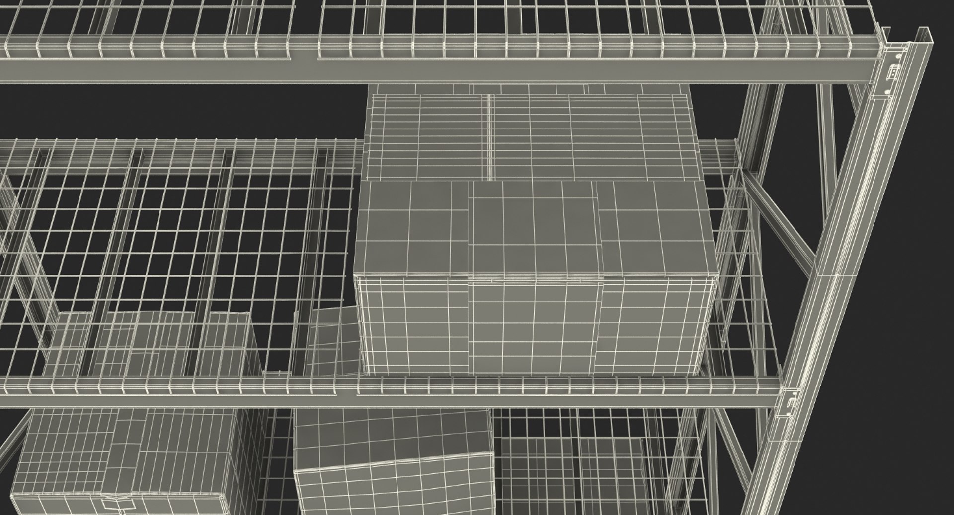 3D pallet rack boxes - TurboSquid 1329658