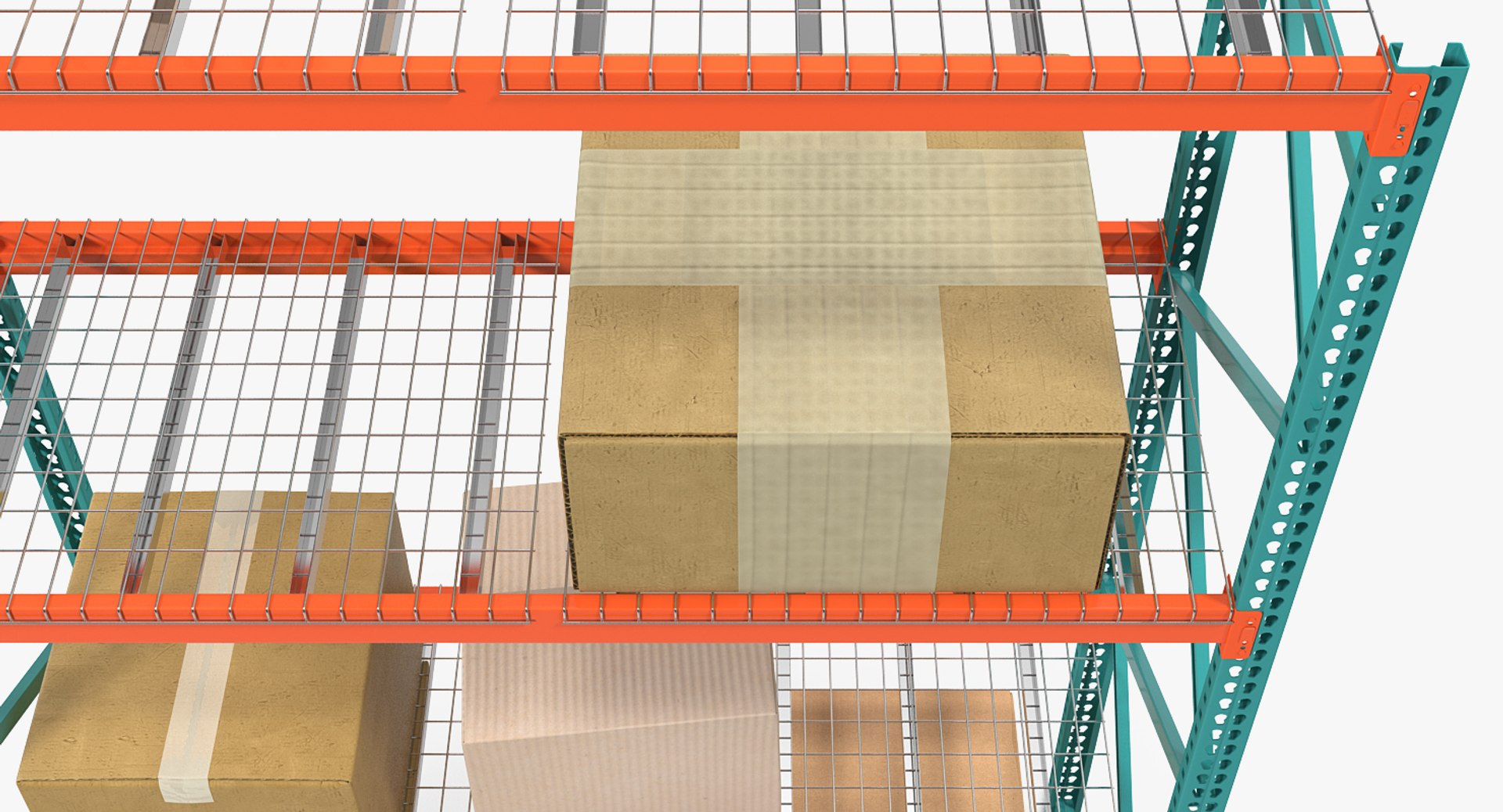 3D Pallet Rack Boxes - TurboSquid 1329658
