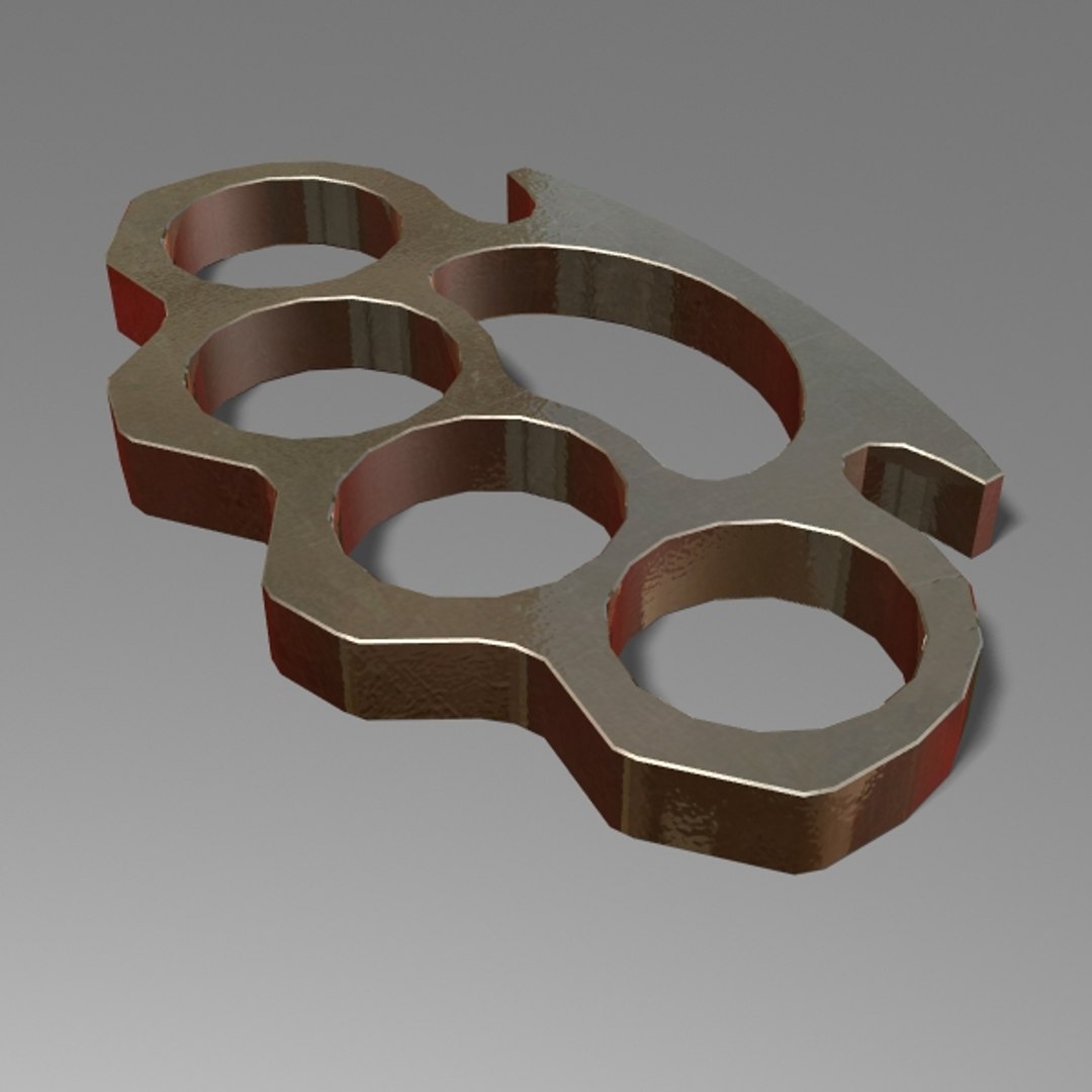 brass knuckles 3d model