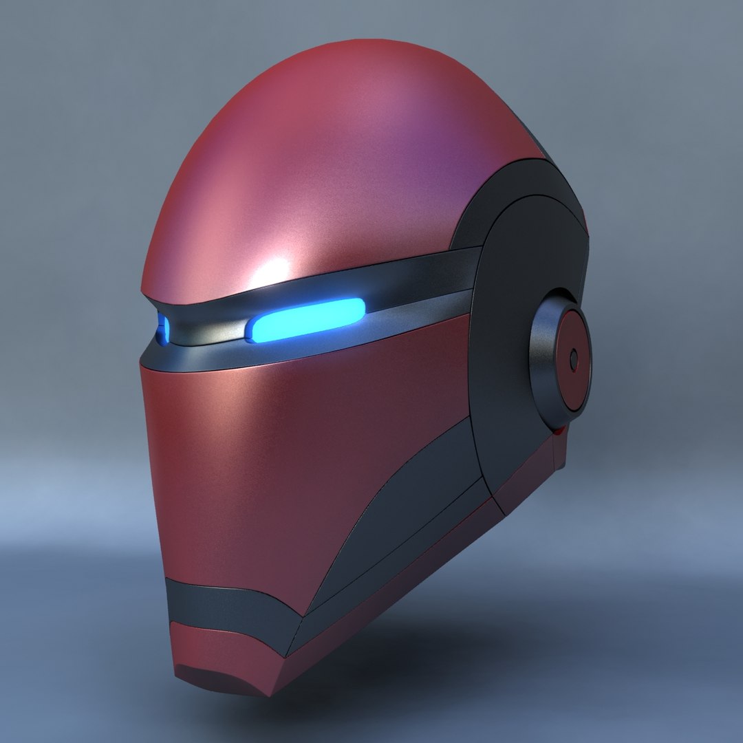 3d Model Robot Head E