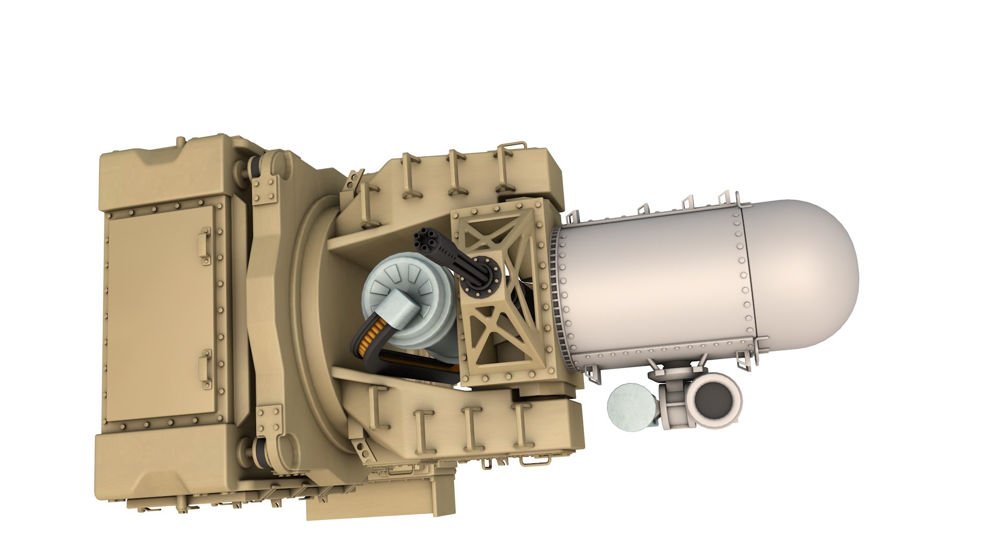 3D Mark 15 Phalanx Close-In Weapon System Sand - TurboSquid 2346874