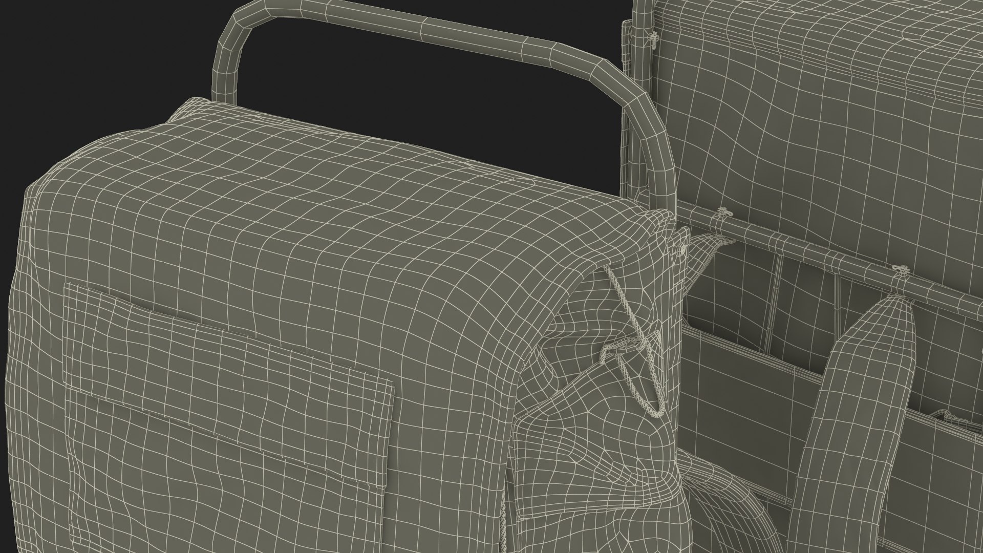 Hiking Backpack With Frame Model - TurboSquid 2410900