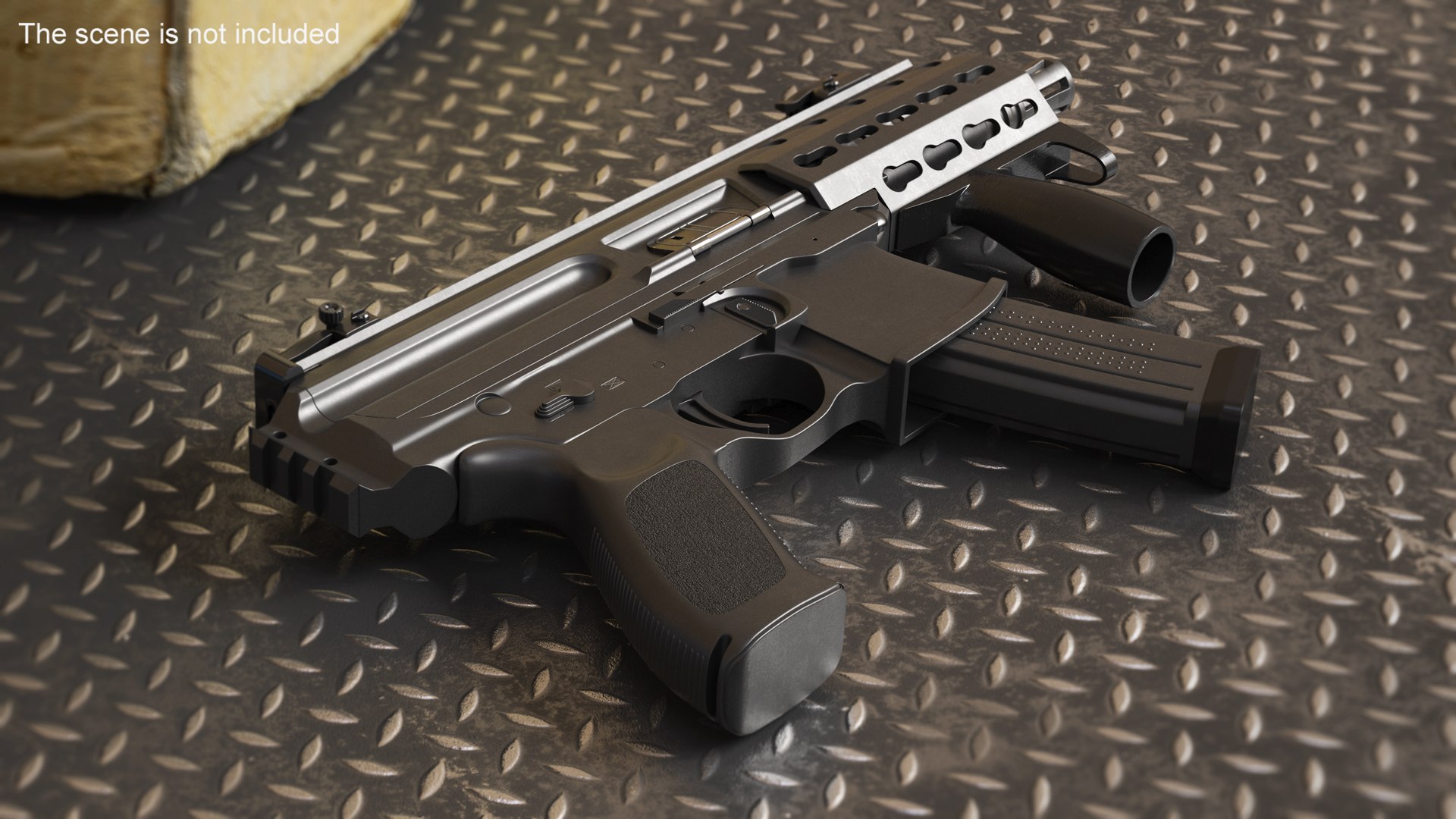 3D Model Mini Submachine Gun - TurboSquid 2151216