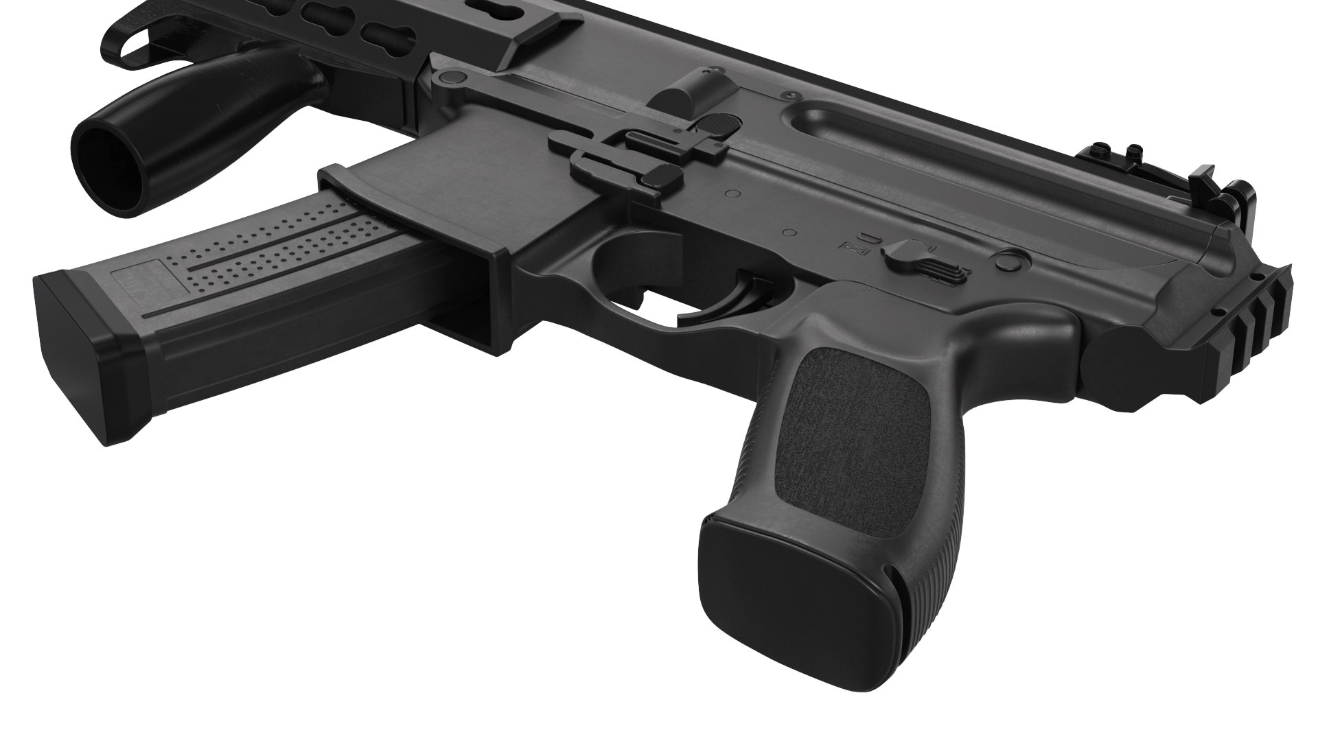 3D Model Mini Submachine Gun - TurboSquid 2151216