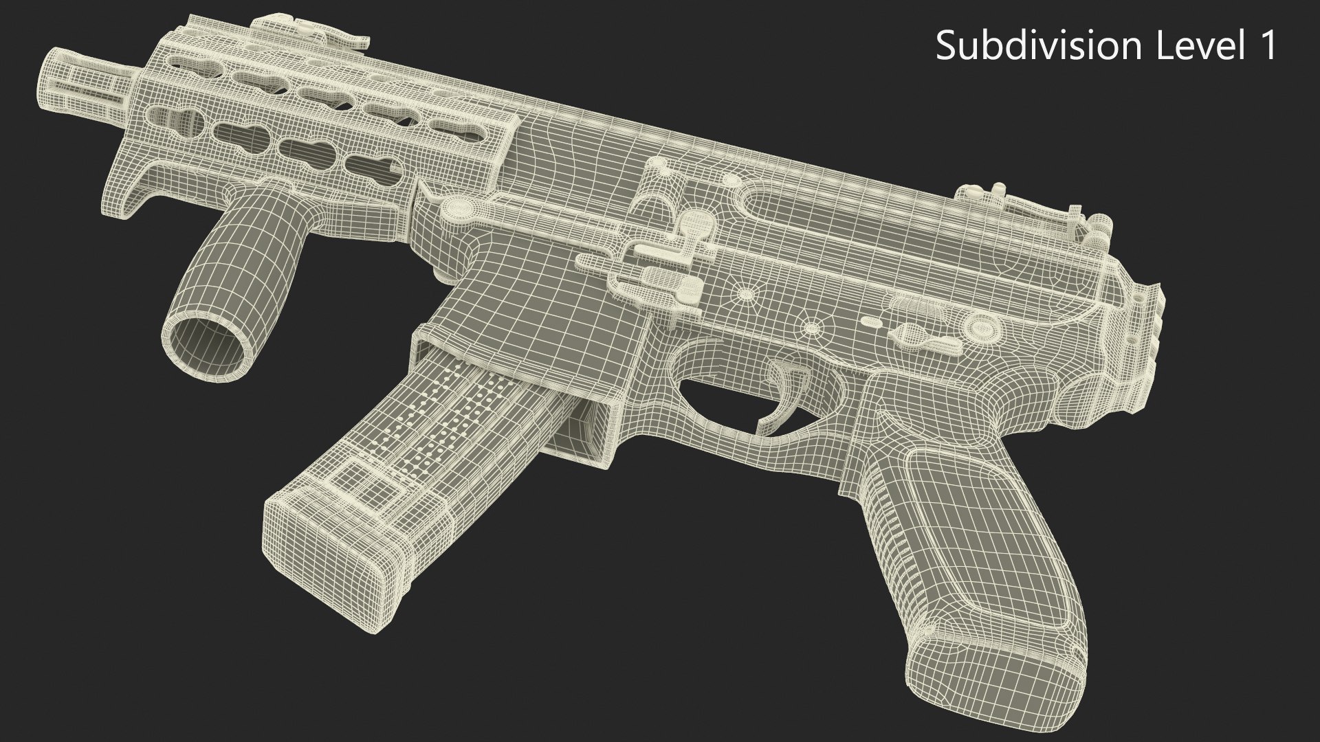 3D Model Mini Submachine Gun - TurboSquid 2151216
