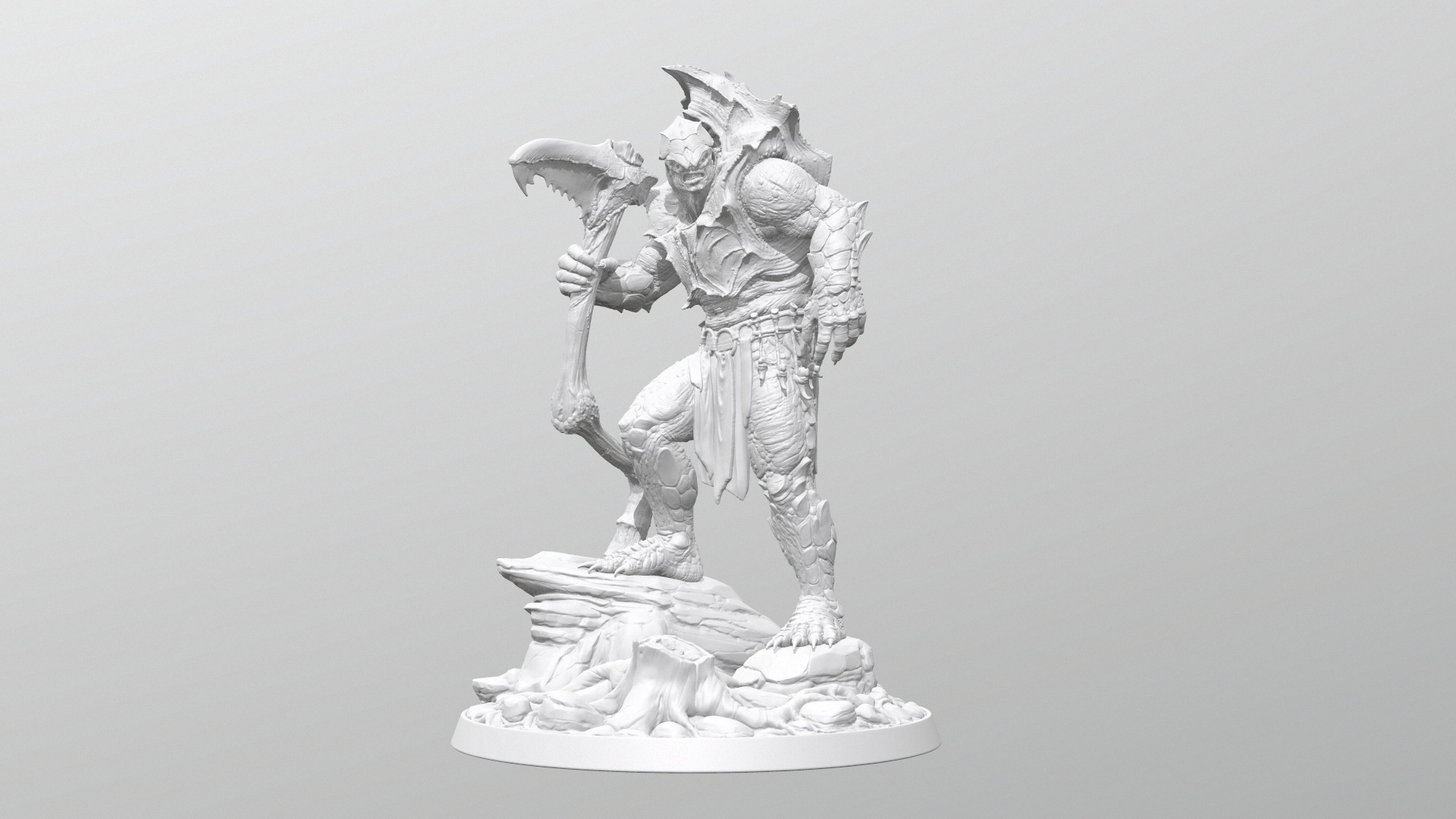3D Turtle Barbarian 3D Print - TurboSquid 2015360