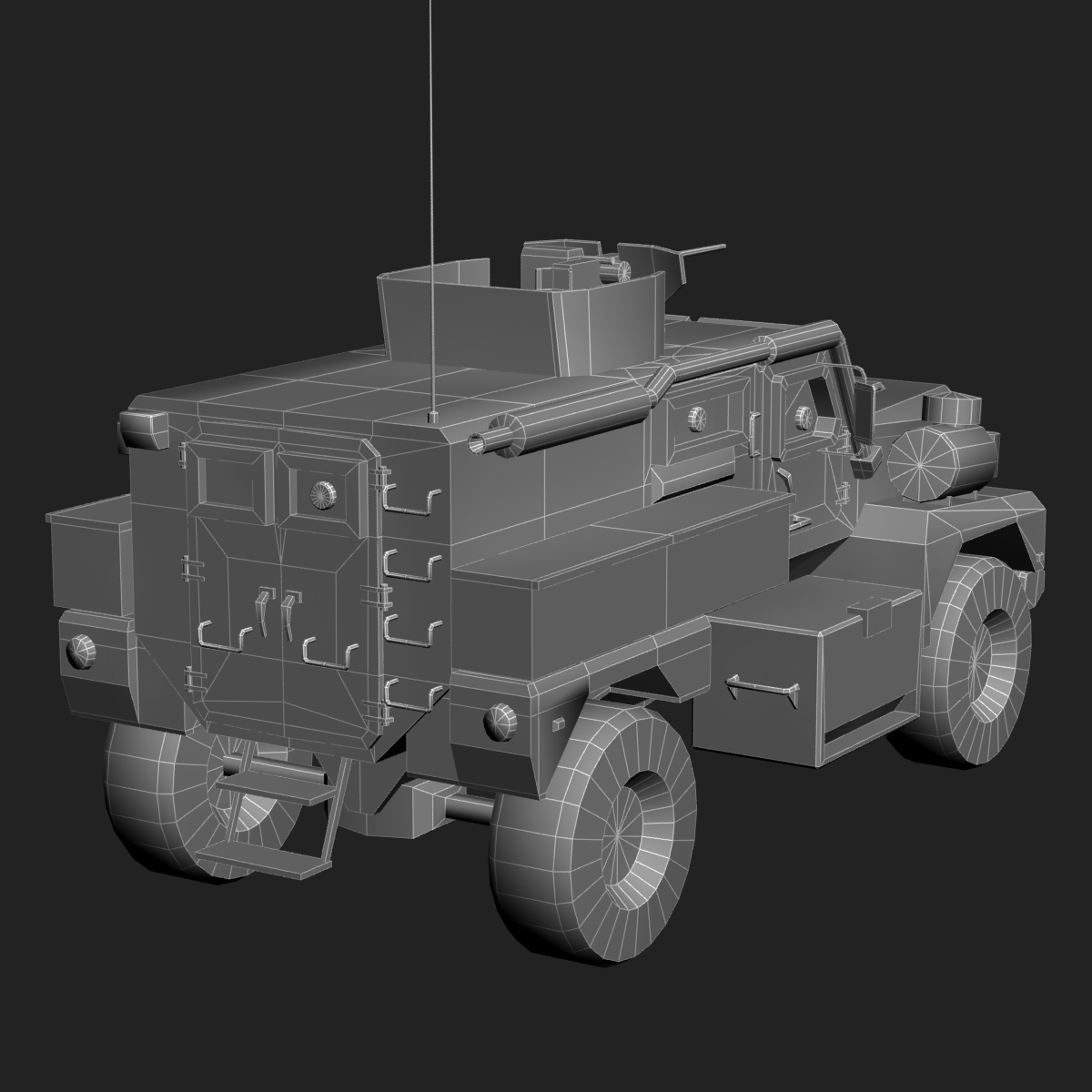 cougar mrap 4x4 3d model