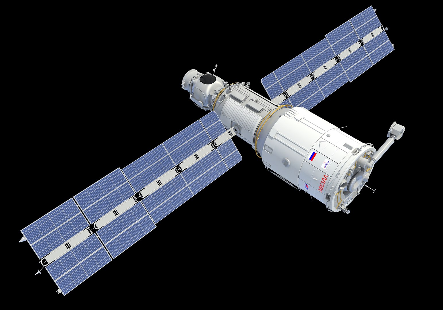 3D Zvezda Service Module Iss Model - TurboSquid 1403610