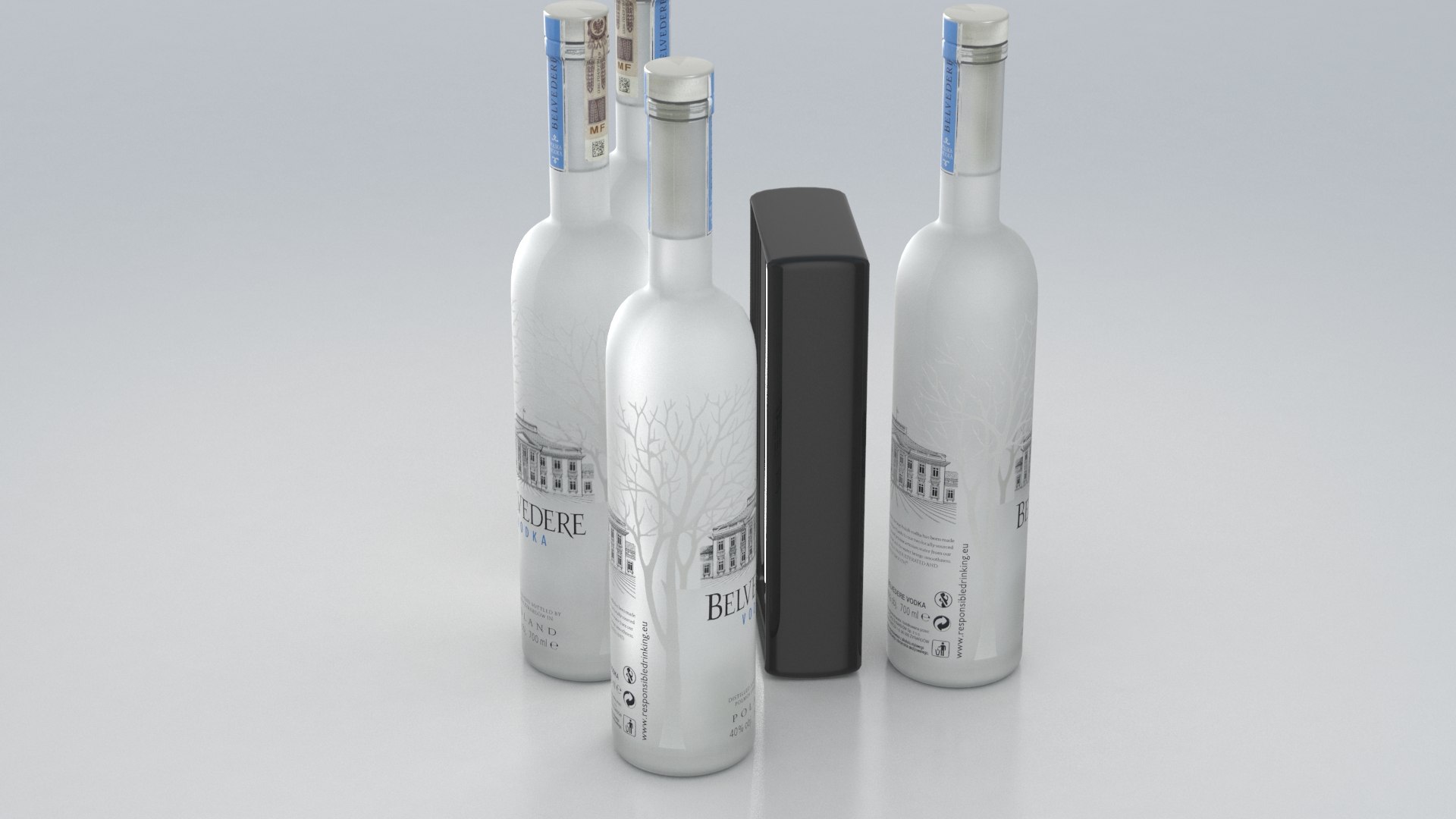 3D Model Alcohol Bottle Vodka - TurboSquid 1471240