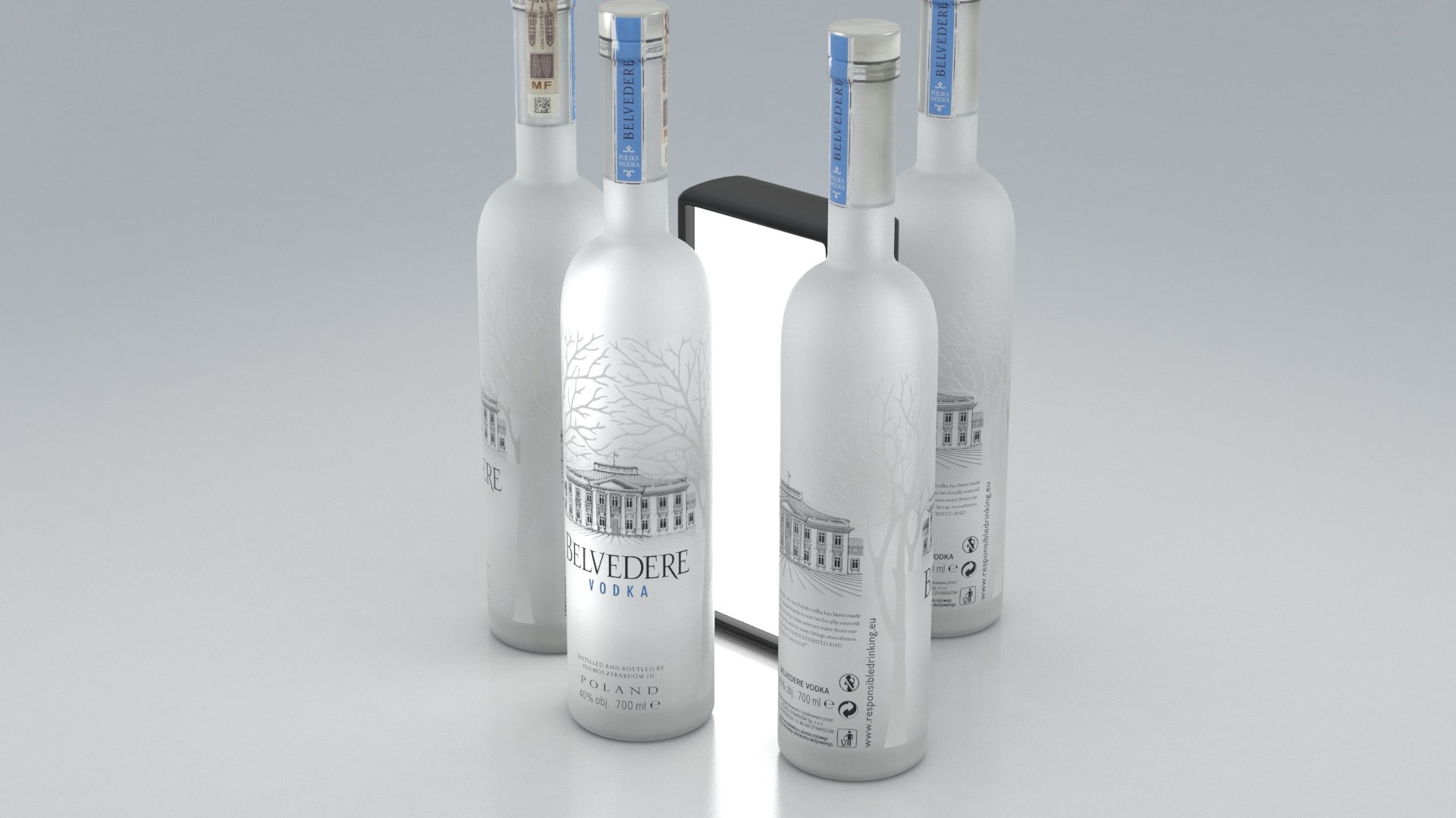 3D Model Alcohol Bottle Vodka - TurboSquid 1471240