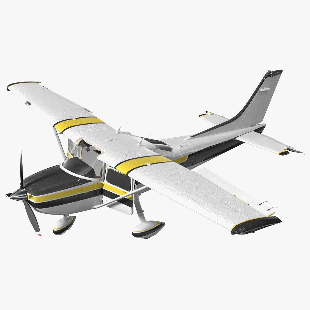 Four Seat Light Utility Aircraft Rigged for Maya 3D - TurboSquid 2052708