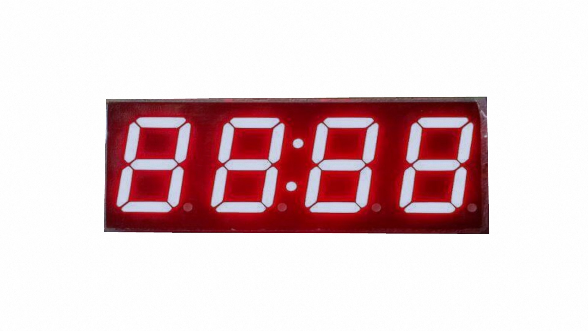Digital Clock 3D Model - TurboSquid 2371712