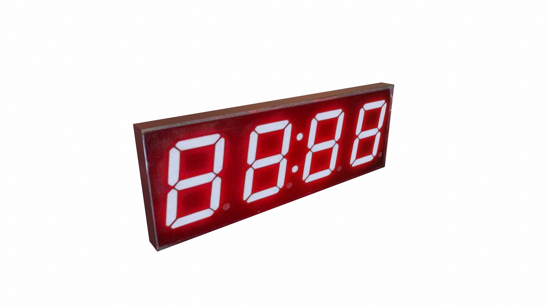 Digital Clock 3D Model - TurboSquid 2371712
