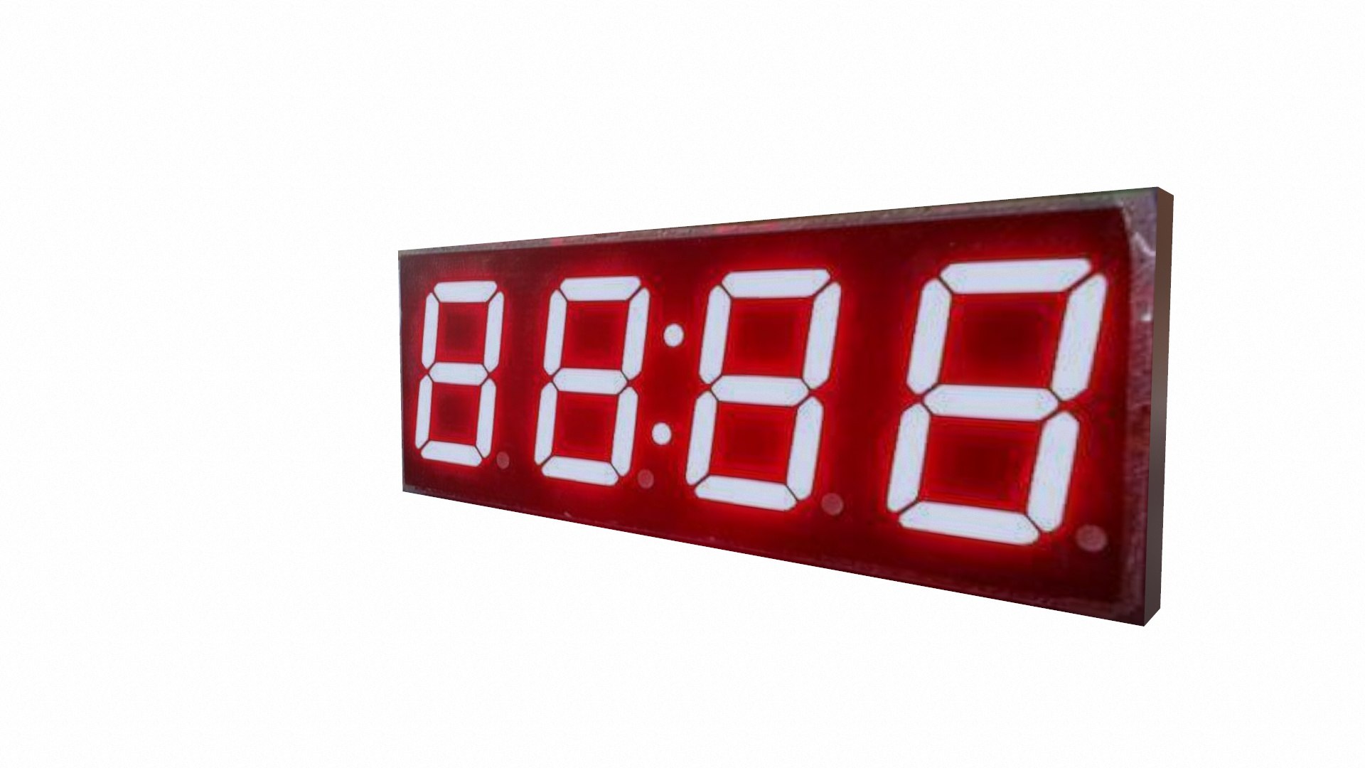Digital Clock 3D Model - TurboSquid 2371712
