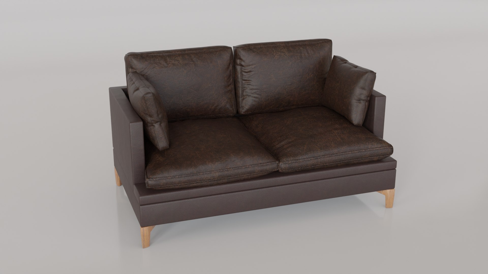 Leather Sofa 3D Model - TurboSquid 2139409