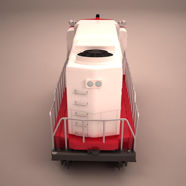 small train engine 3d model