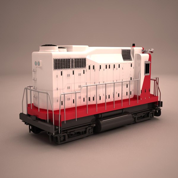 small train engine 3d model