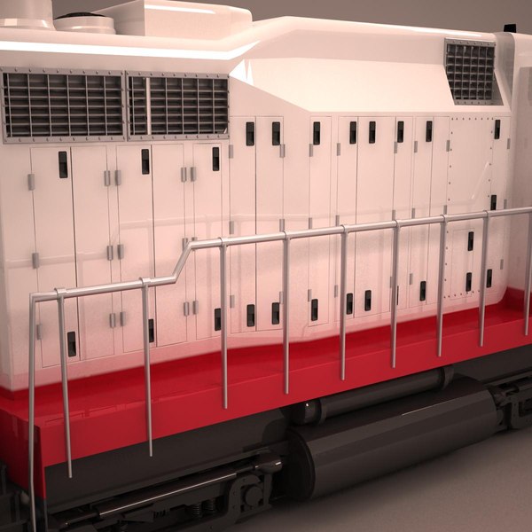 small train engine 3d model