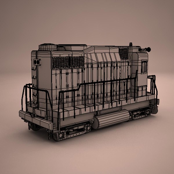 small train engine 3d model