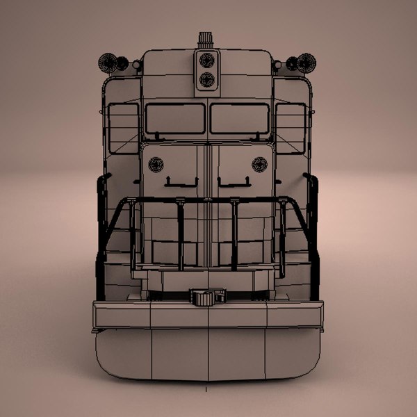 small train engine 3d model