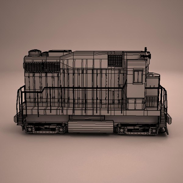 small train engine 3d model