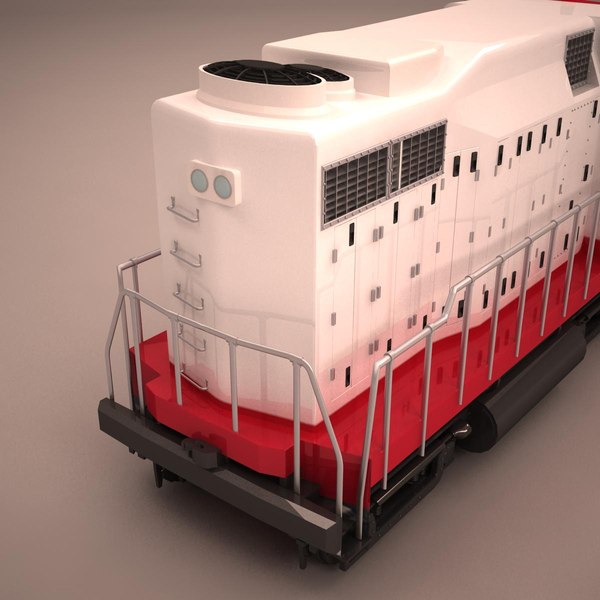 small train engine 3d model
