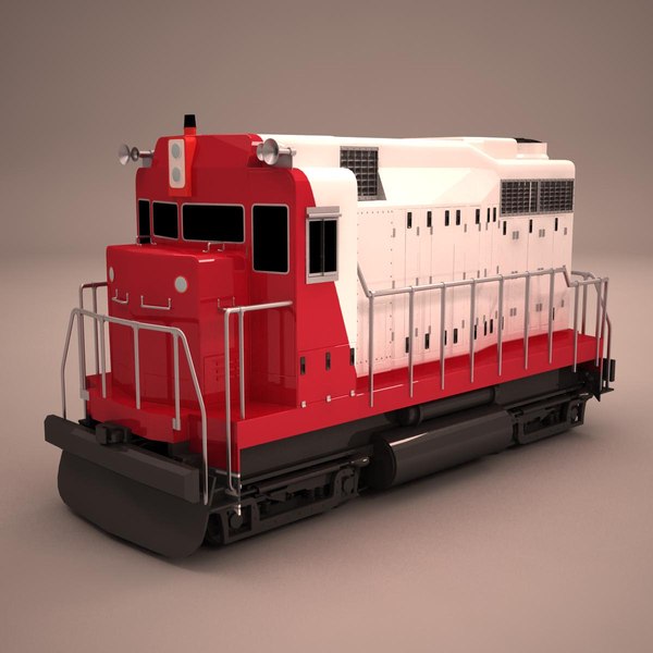 small train engine 3d model
