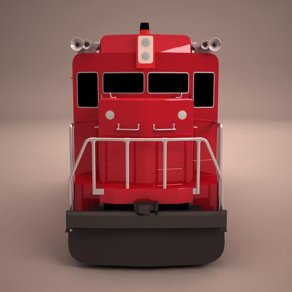 small train engine 3d model