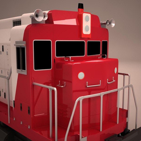 small train engine 3d model