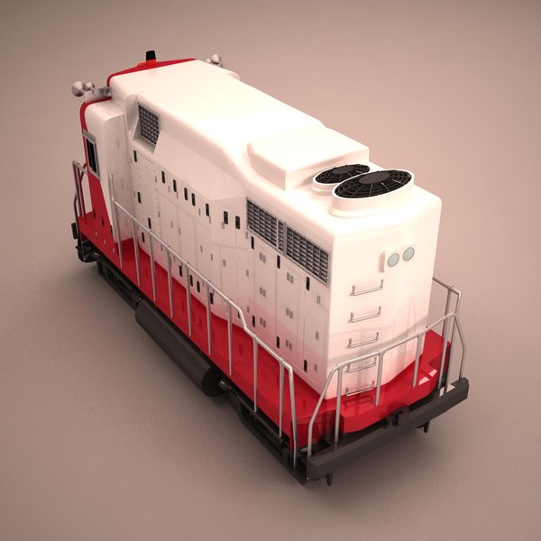 small train engine 3d model
