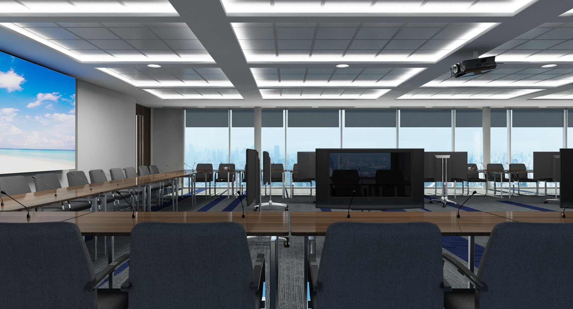 3d Model Conference Hall Interior