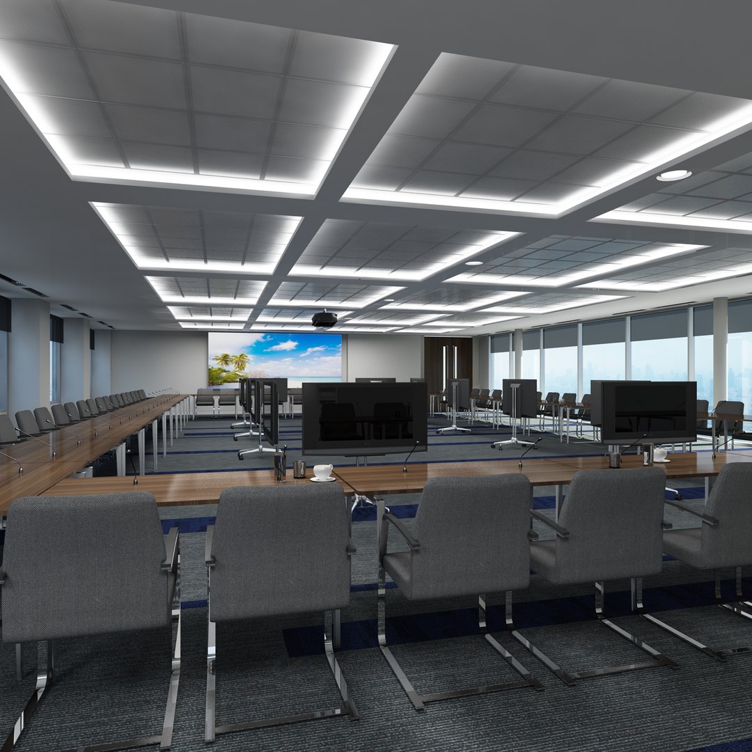 3d Model Conference Hall Interior