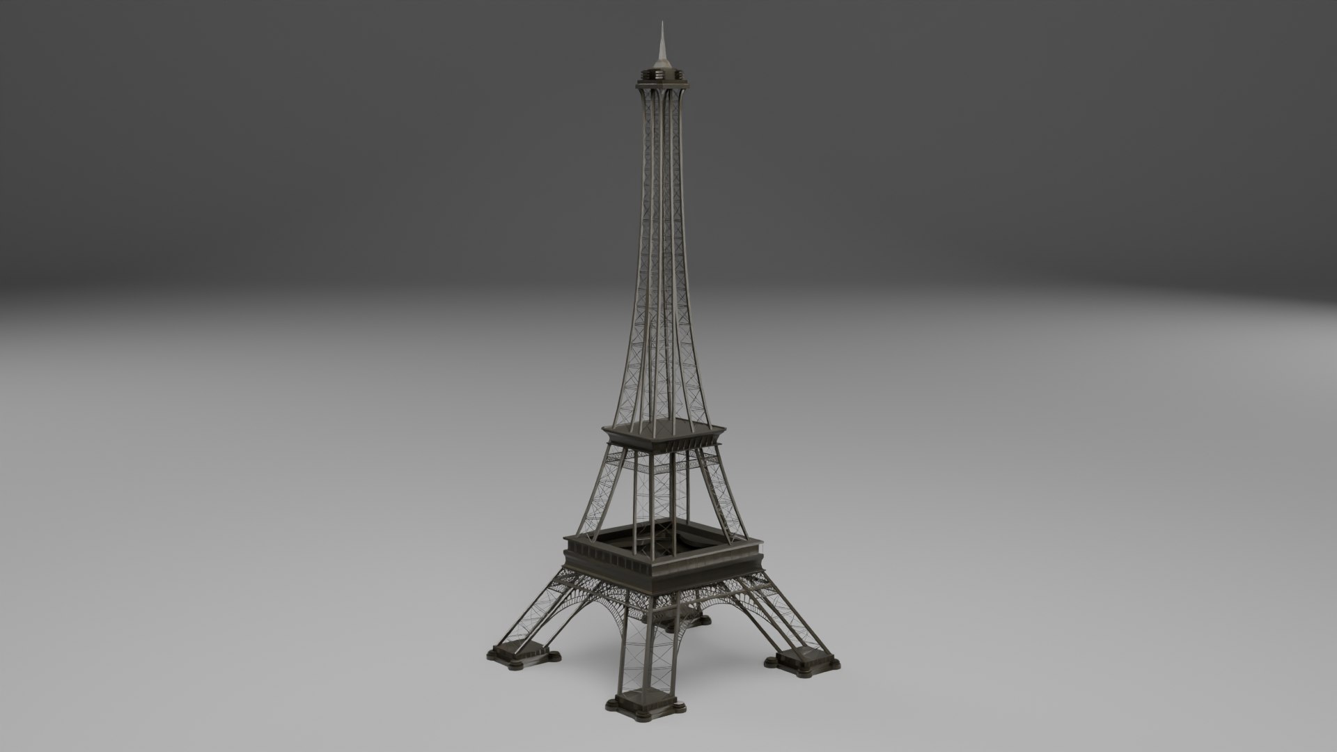 3D Model Low-Poly Eiffel Tower - TurboSquid 2342526