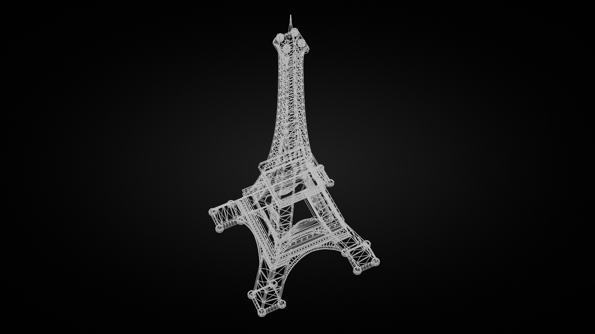 3D Model Low-Poly Eiffel Tower - TurboSquid 2342526
