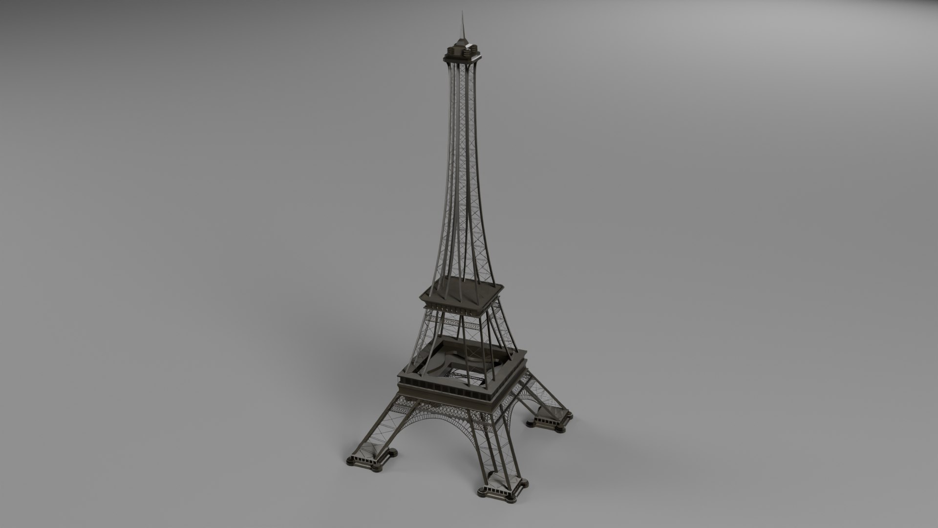 3D Model Low-Poly Eiffel Tower - TurboSquid 2342526