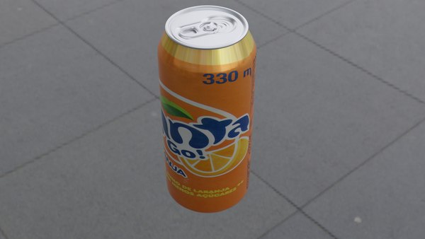 Fanta Soda Can - Fanta Can - 3D MODEL FANTA - FANTA CAN Model - blender ...