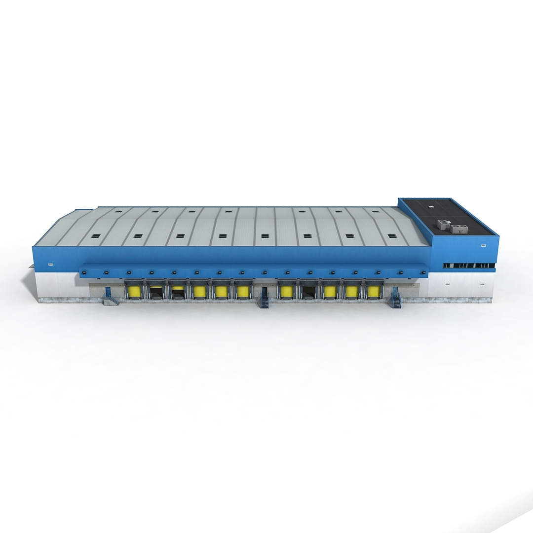 Modular Logistics Building 1 3ds