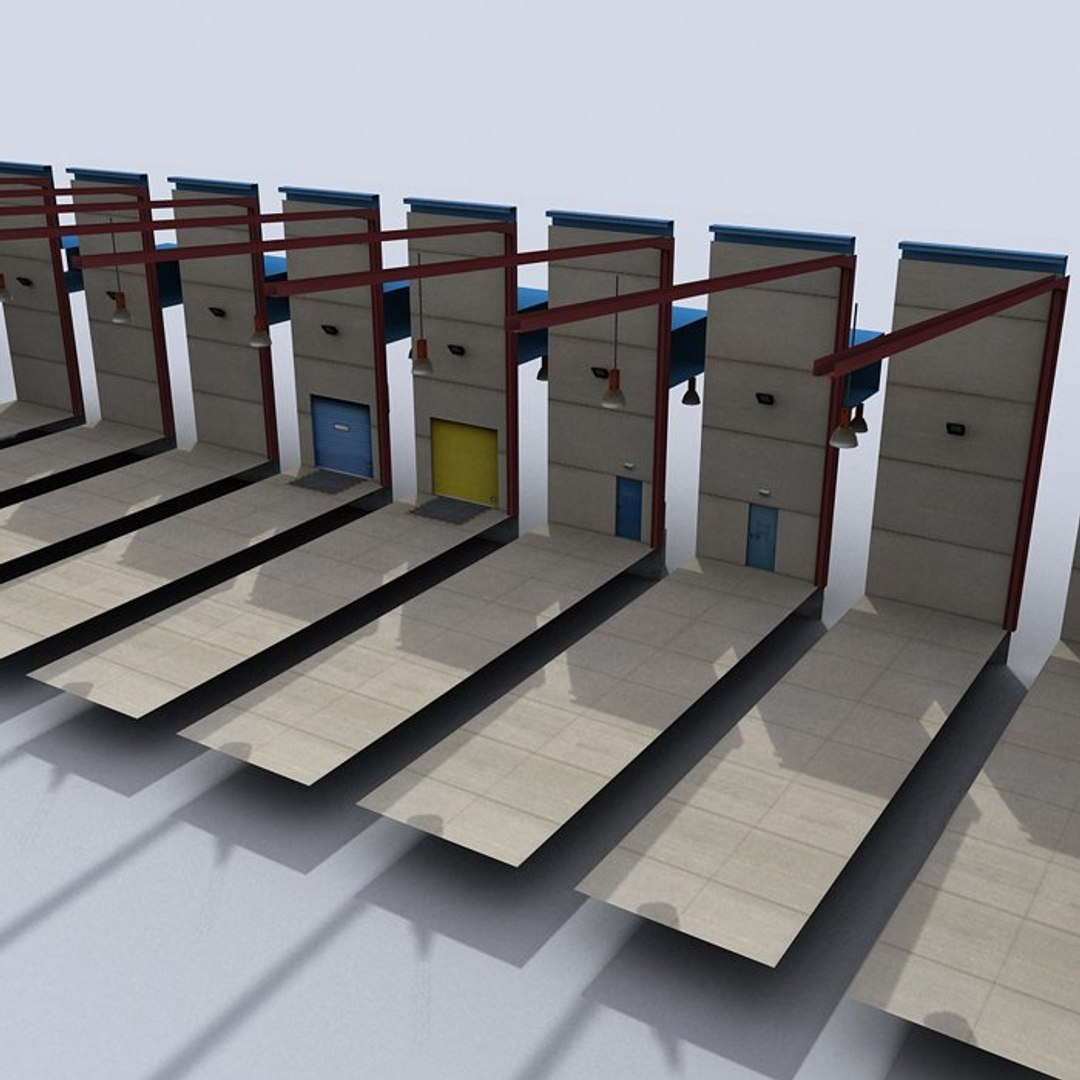 Modular Logistics Building 1 3ds