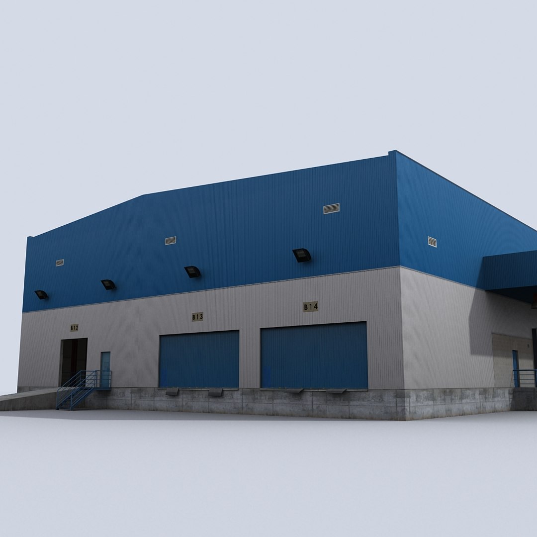 Modular Logistics Building 1 3ds