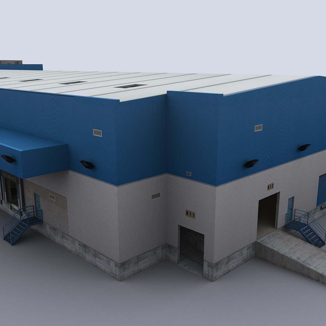 Modular Logistics Building 1 3ds