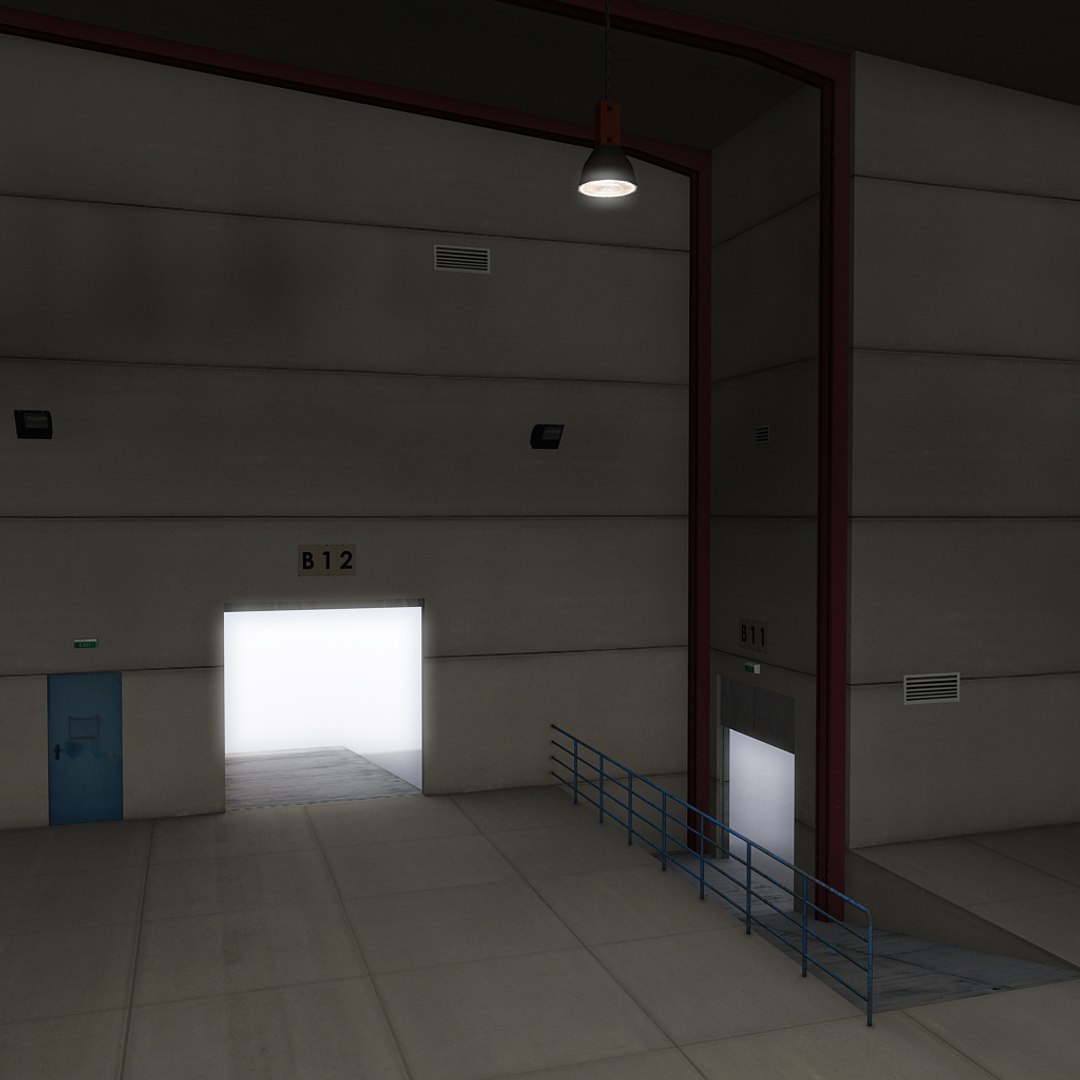 Modular Logistics Building 1 3ds