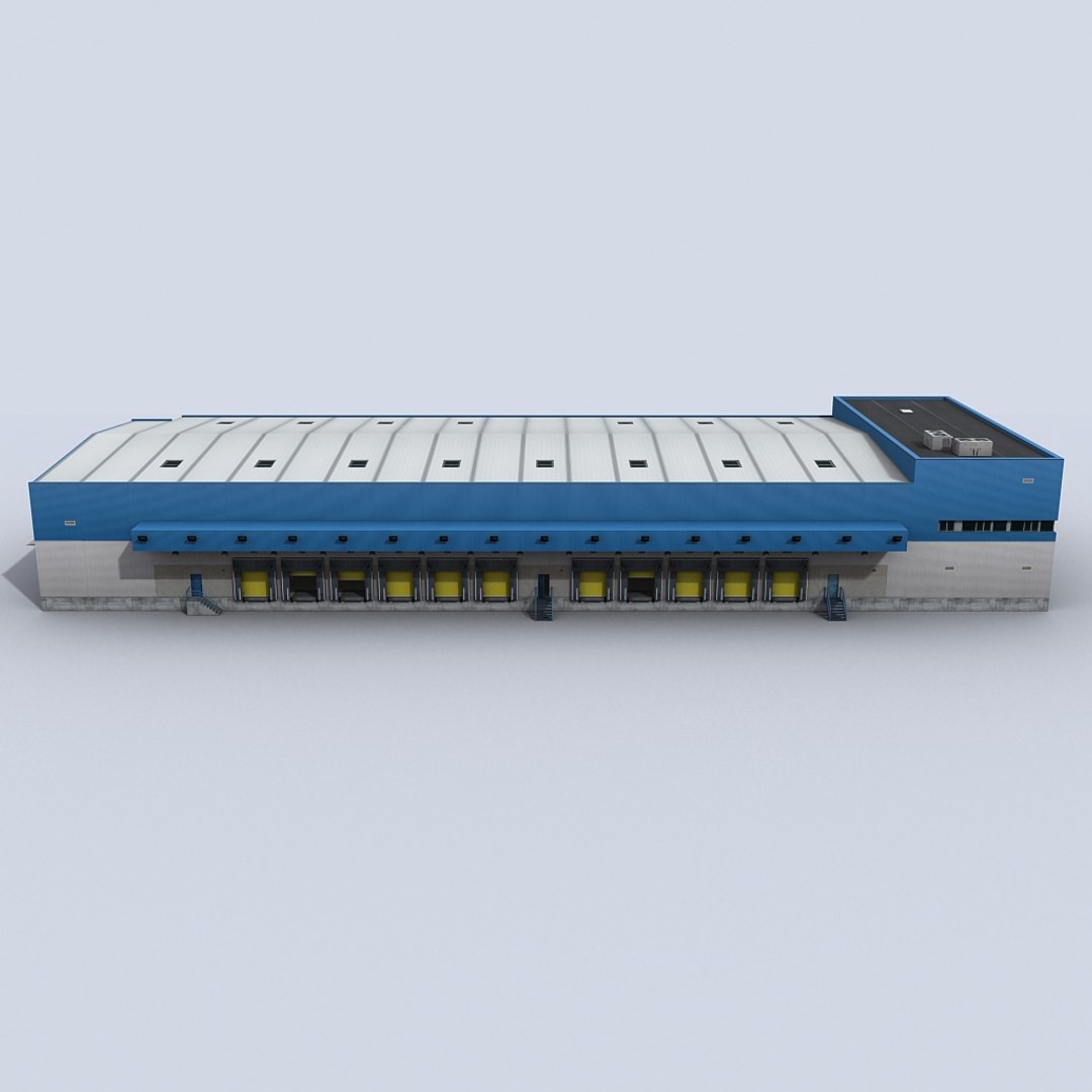 Modular Logistics Building 1 3ds