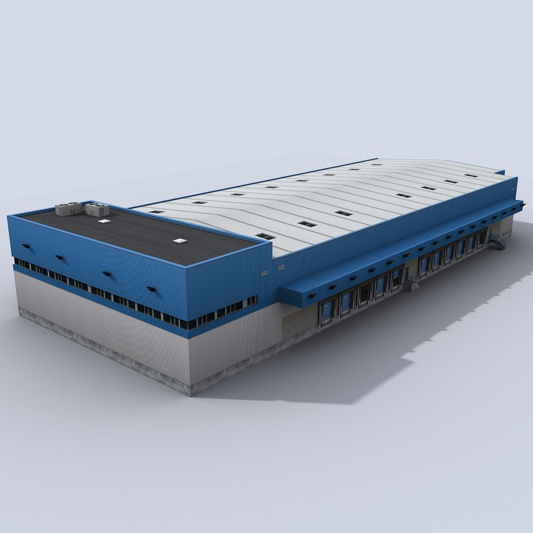 Modular Logistics Building 1 3ds