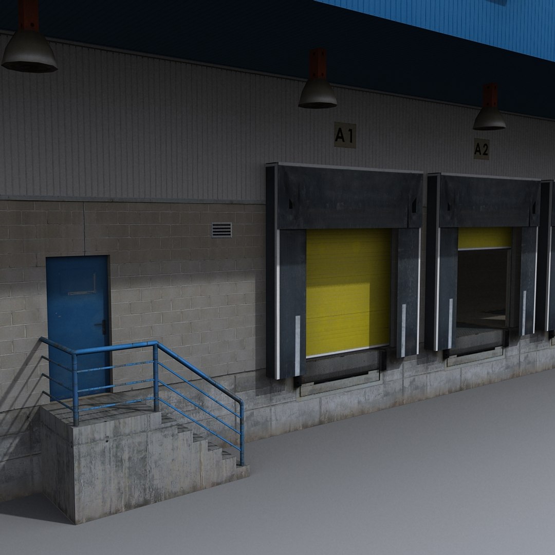 Modular Logistics Building 1 3ds