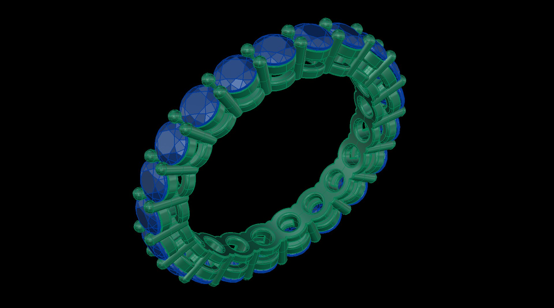 3 Mm Diamonds Band 3D - TurboSquid 1576210
