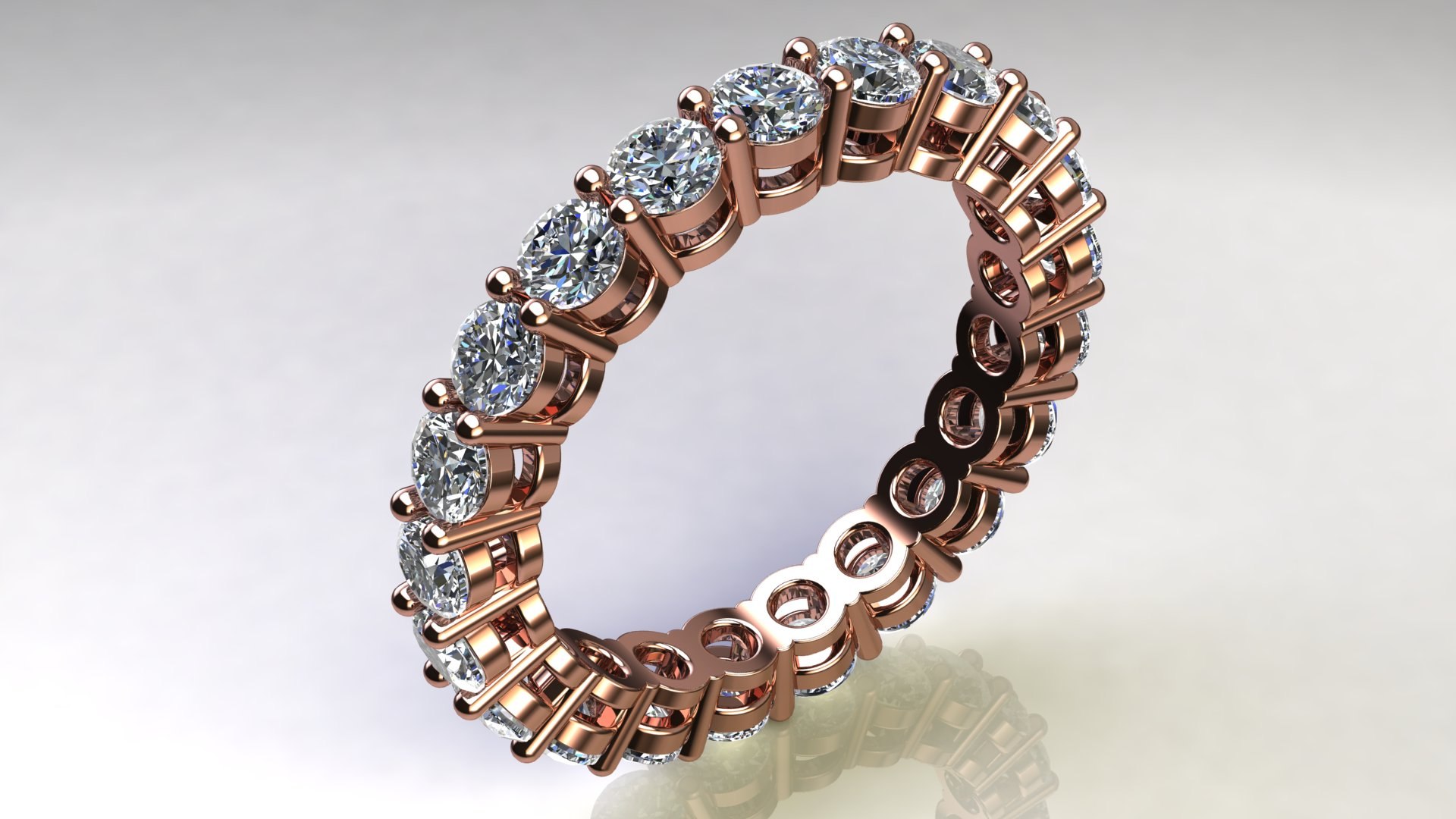 3 Mm Diamonds Band 3D - TurboSquid 1576210