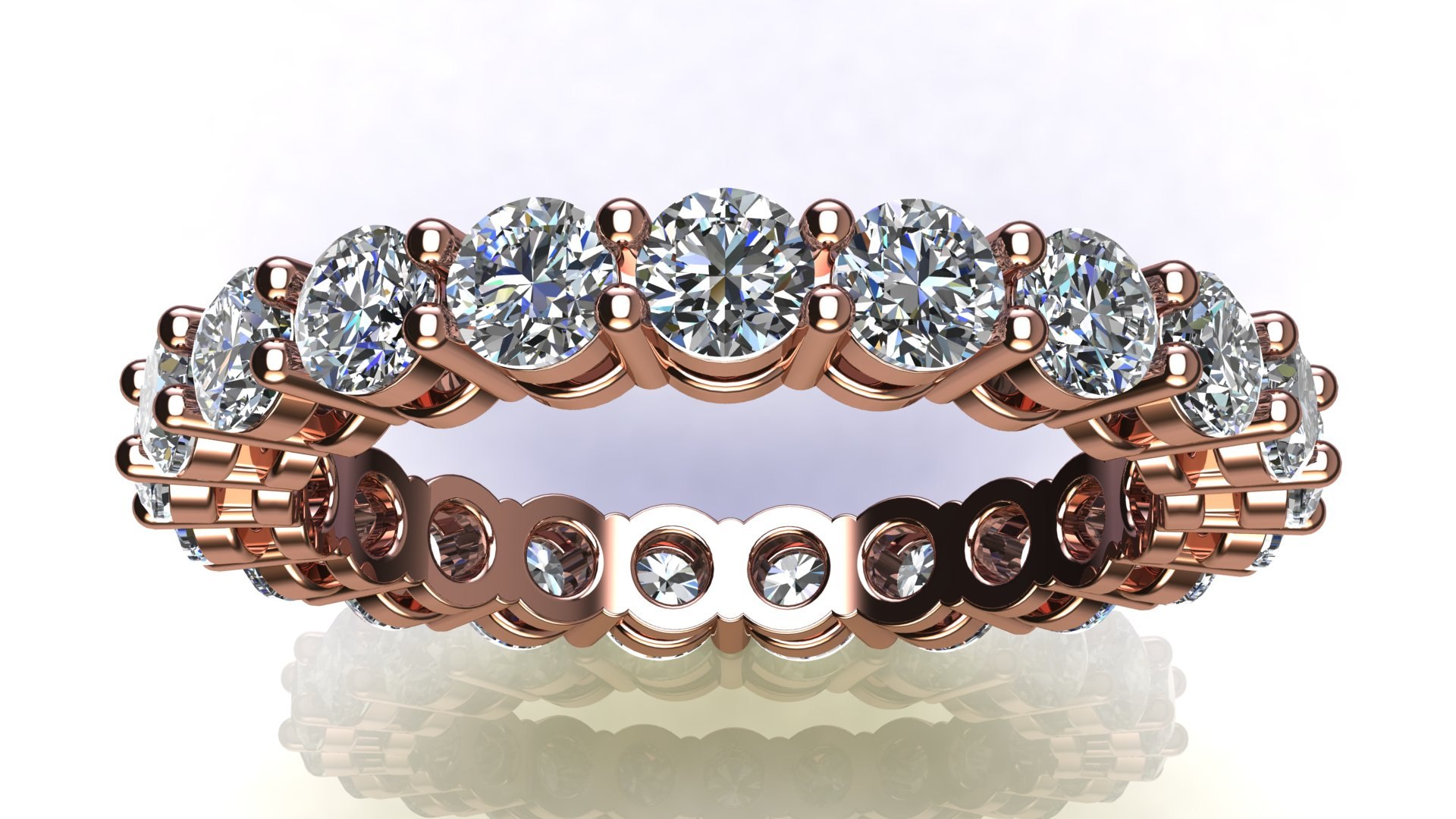 3 Mm Diamonds Band 3D - TurboSquid 1576210